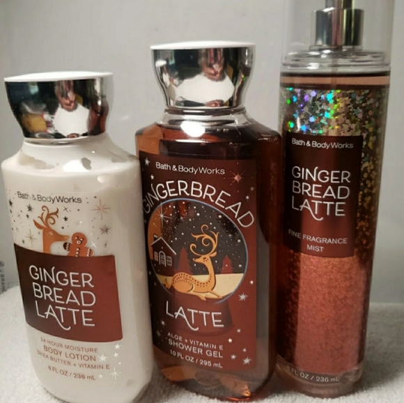 Bath & Body Works | Bath & Body | Gingerbread Latte Set Lotion Mist Gel ...